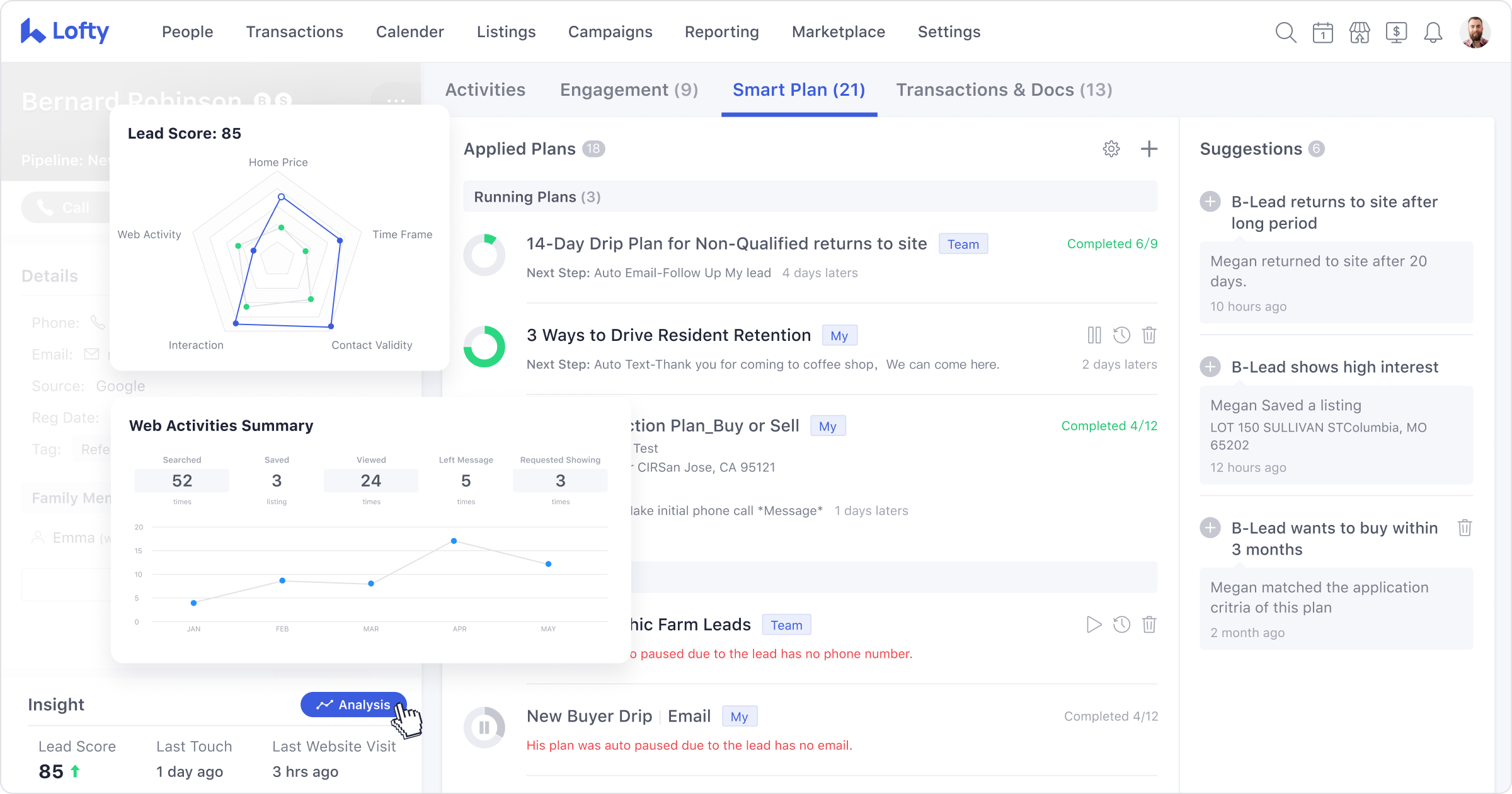 Real Estate CRM ｜ Lofty